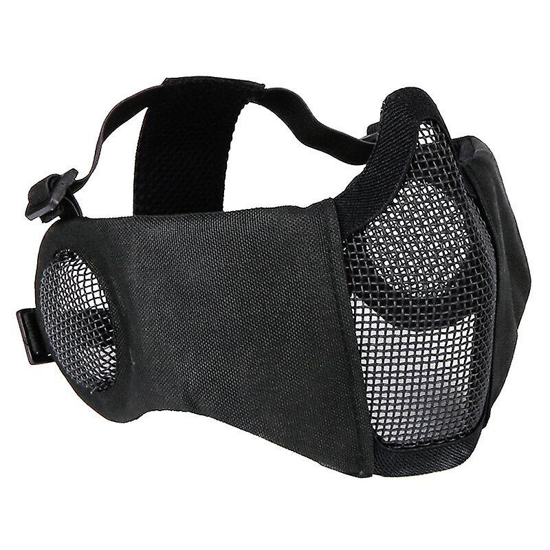 Outdoor Cs Game Steel Wire Face Mask Breathable Protection Half Mask ...