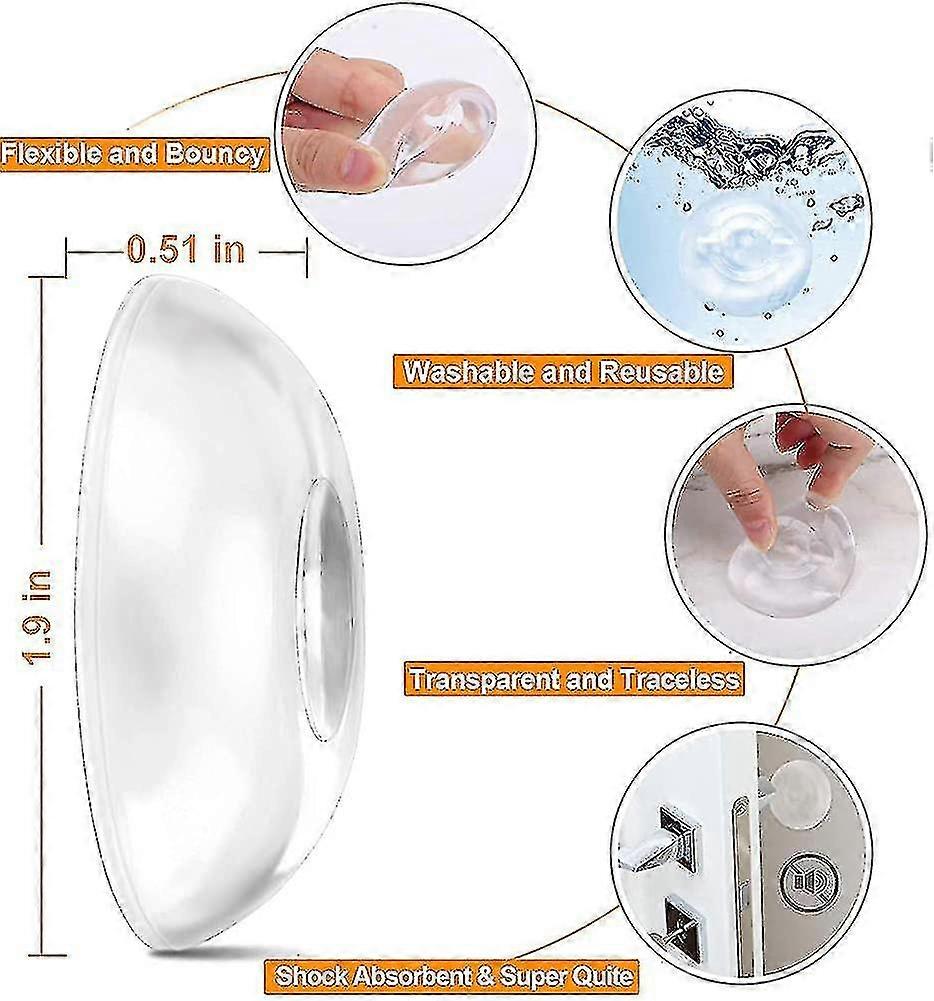 Door Stopper Wall Protector (9pack) - Adhesive Reusable Bumper ...