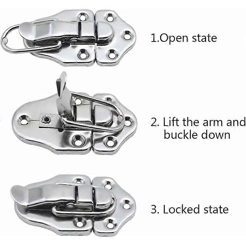 6 Toggle Clasp Latches Toggle Lock Lever Closure for Jewelry Box Gift ...