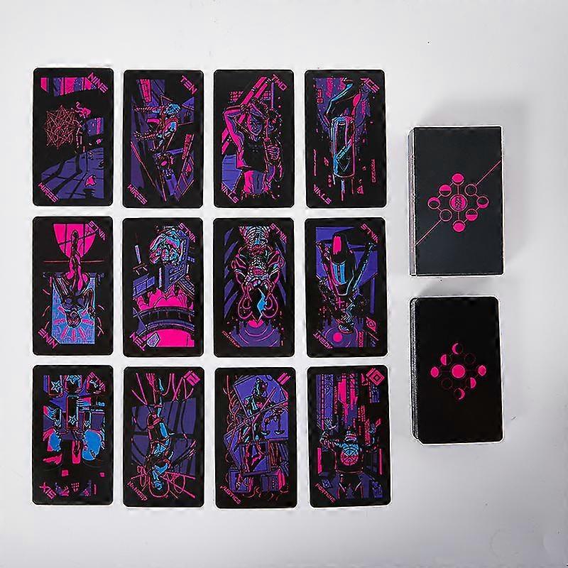 Neon Moon Tarot Deck - Pocket Size With Tuck Box Board Game Tarot And A ...