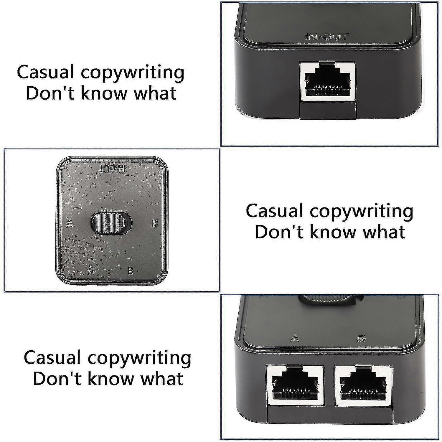 ZZY-Network Lan Switch 2 Ports, Rj45 Network Key-press Switch Splitter ...