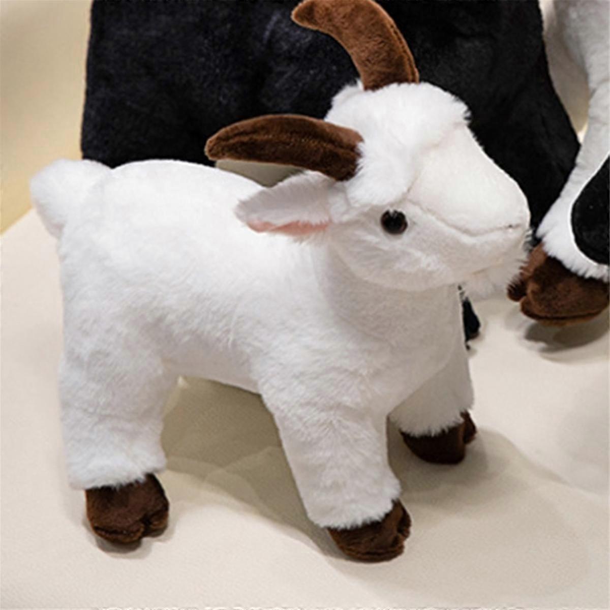 Ranch Animal Series Soft Cute Simulation Goat Mountain Lifelike Plush ...