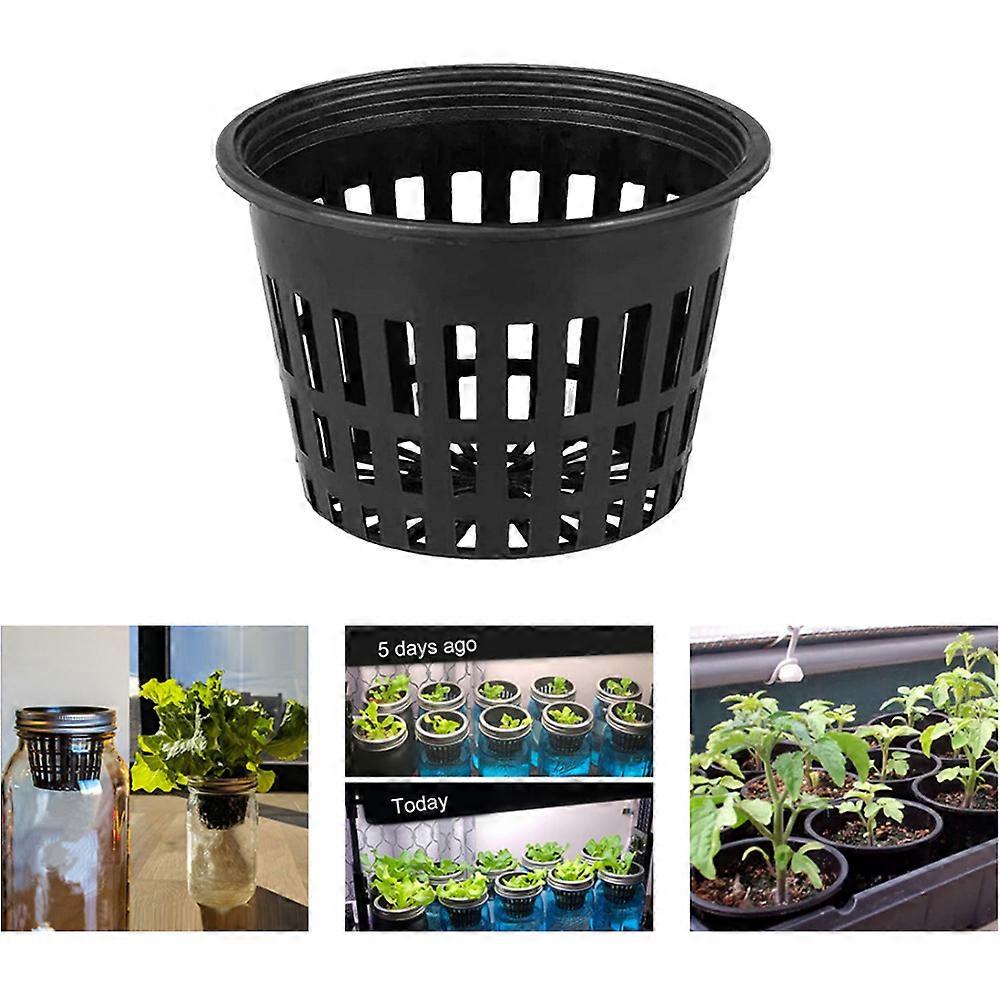 25 PCS Garden Slotted Mesh Net Cups 3 Inch Hydroponic Planting Basket ...