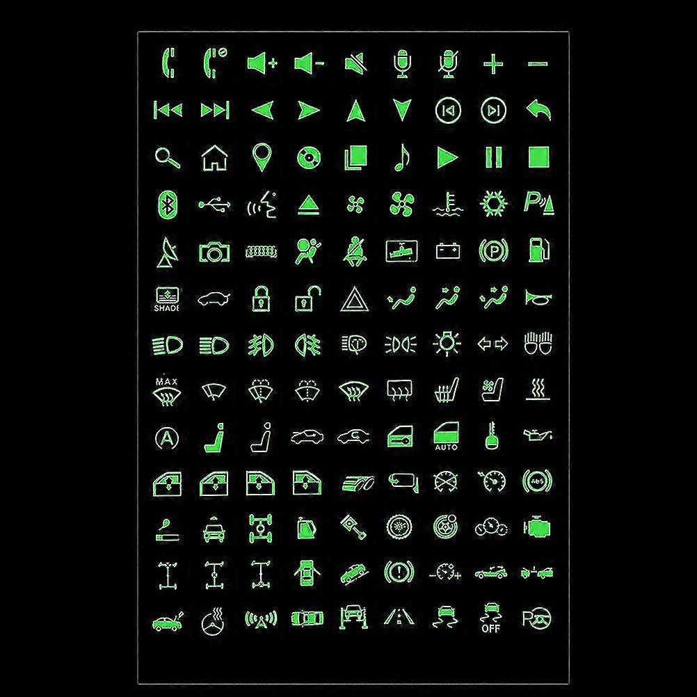 Multifunction Button Stickers Car Luminous Sticker Car Light Stickers ...