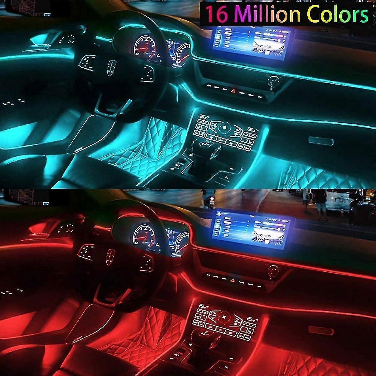 Car Led Strip Lights, Multicolor Rgb Car Interior Lights, 16 Million ...