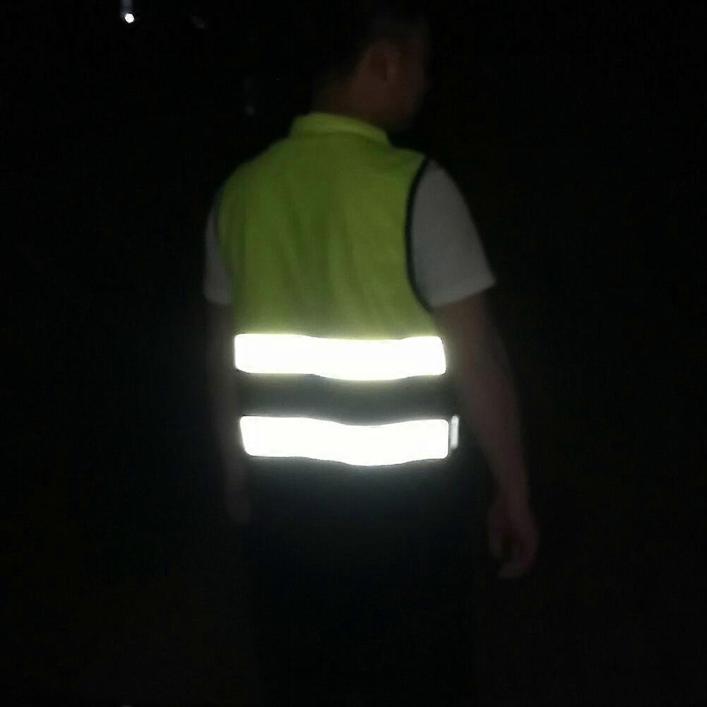 High Visibility Safety Vest Reflective Driving Jacket Night Security ...