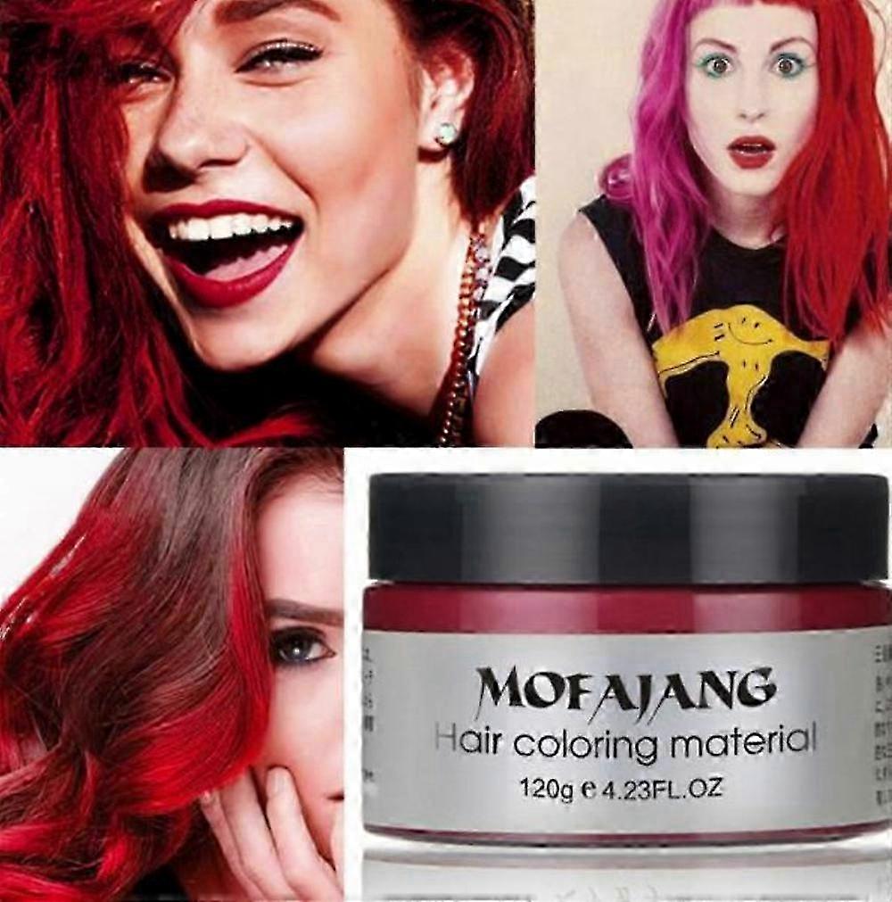 Mofajang 9 colors 120g Unisex Hair Color Wax Mud Hair Dye Hair Color ...