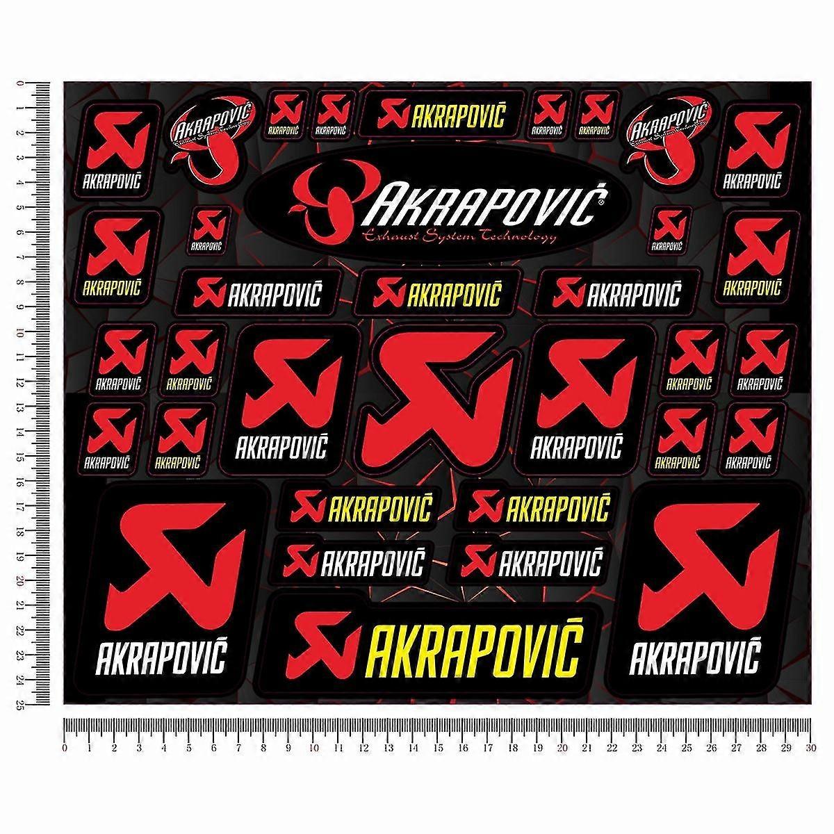 For Akrapovic Sticker Silencer Muffler Tip Pipe Tank Logo Decal | Fruugo UK