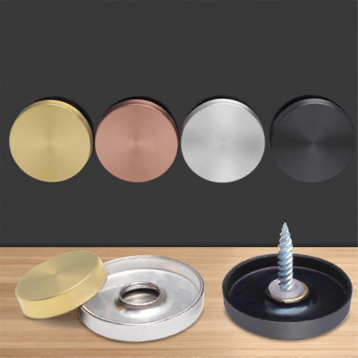 40 Pack Glass Screws Stainless Steel Screw Covers Caps Decorative ...