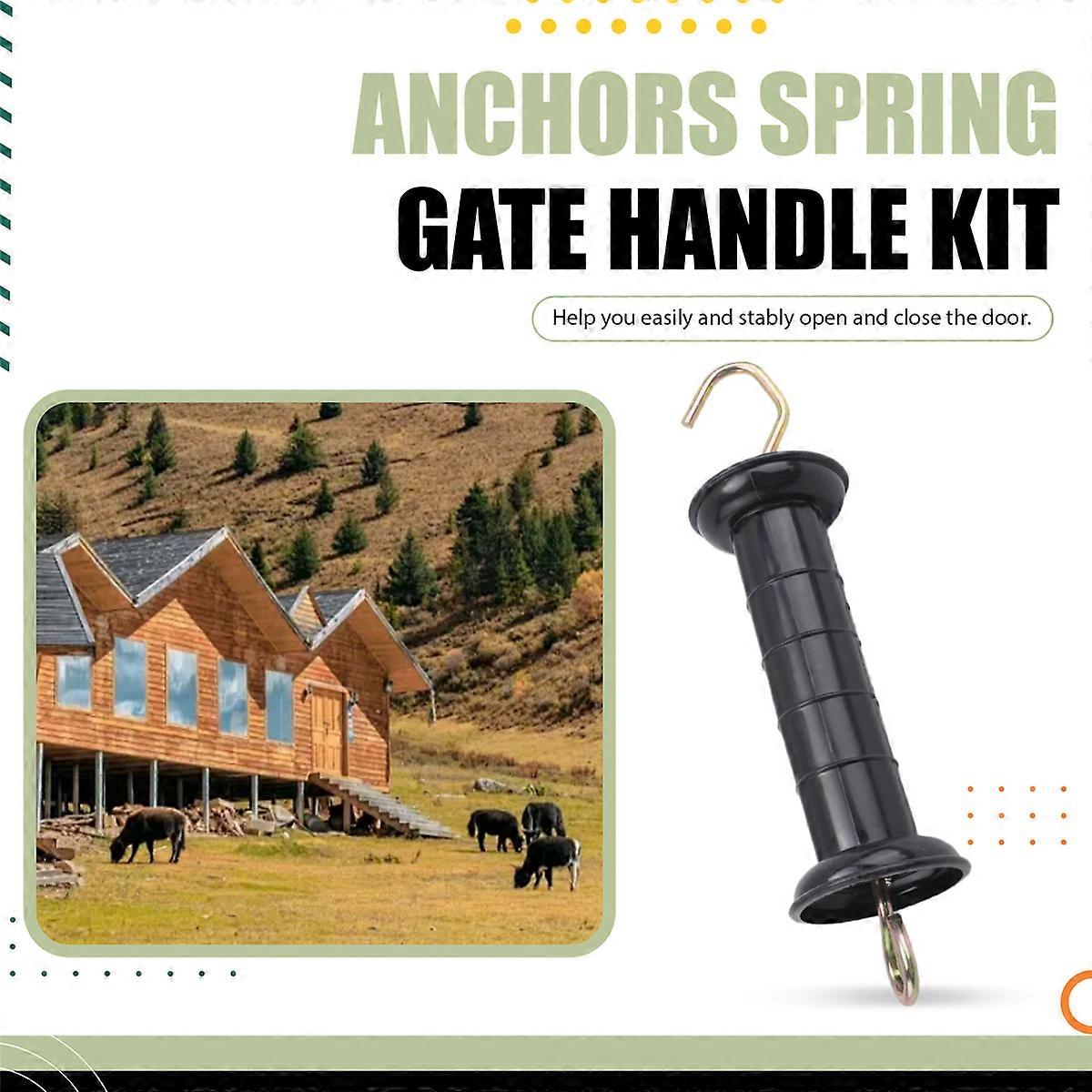 4 Pieces Electric Fence Gate Handle Kit Electric Fence Gate Kit Anchors ...