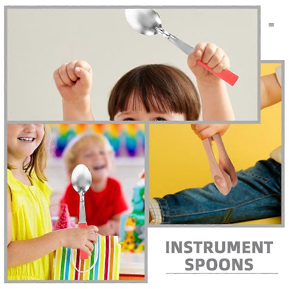 2pcs Musical Instrument Spoons Funny Music Instrument Education Spoon ...
