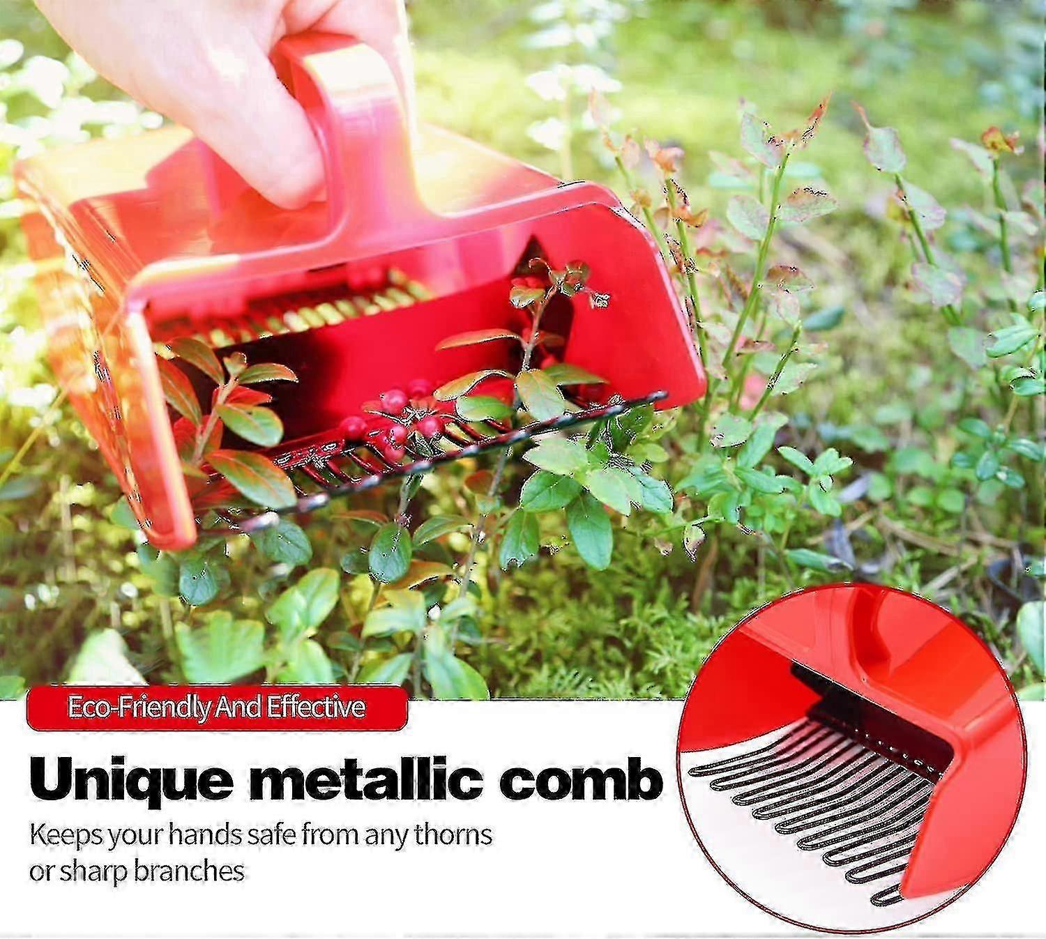 Berry Picker, Berry Pickers And Rakes With Metallic Comb And Ergonomic ...