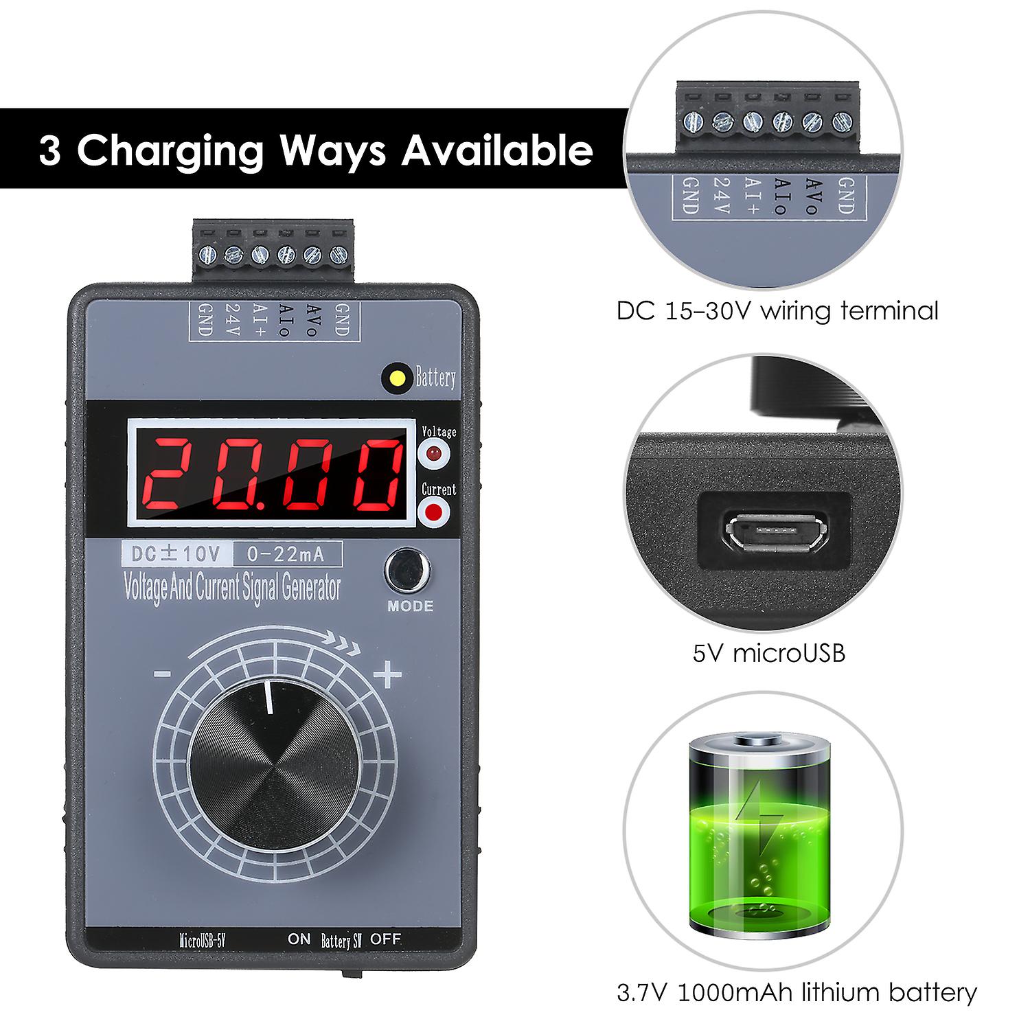 Portable Precision Current Voltage Signal Generator Programmable Analog ...