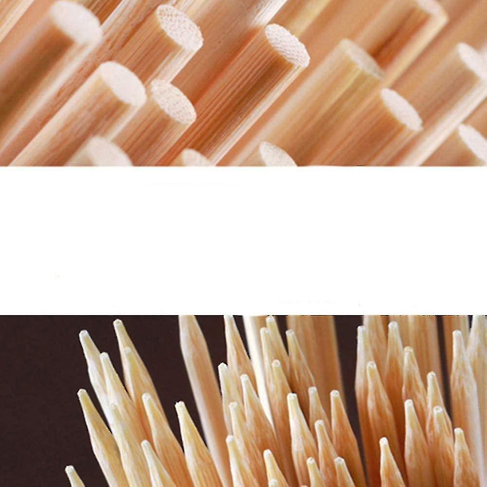 40cm Natural Bamboo Skewers Sticks For Bbq,kitchen,plant Stakes,100 ...