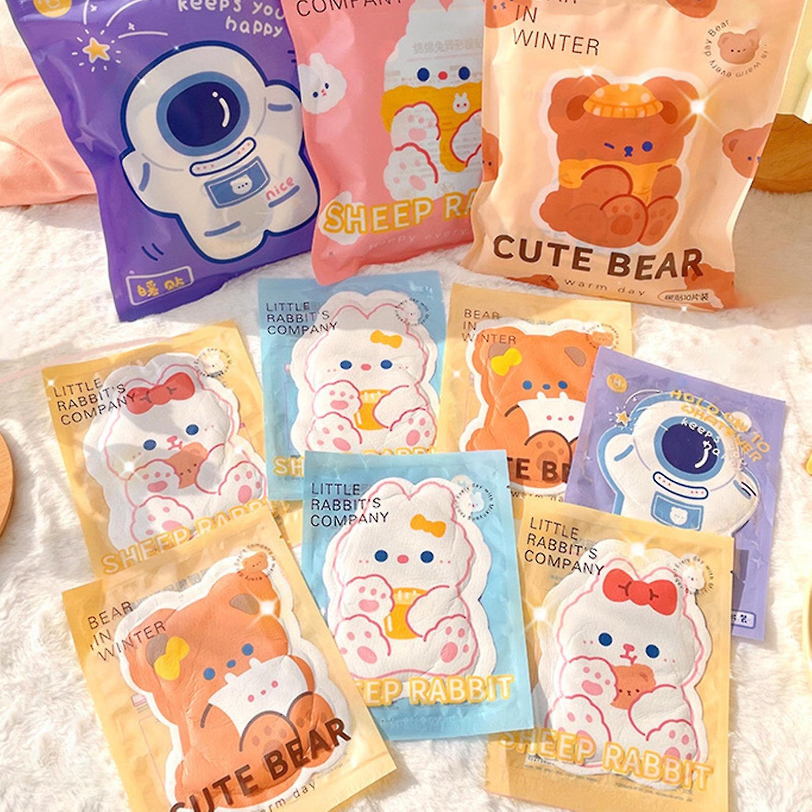 5pcs Warm Stickers Cute Good Heat Retention Cartoon Keep Warm Creative ...
