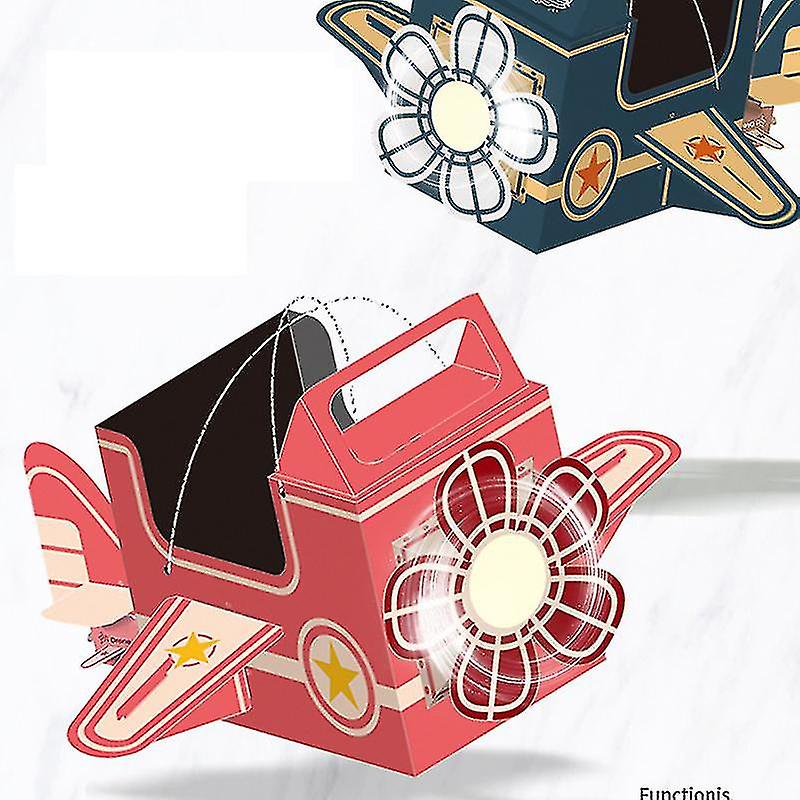 Cartoon Plane Craft Paper Wearable DIY Toys Educational Toys for ...