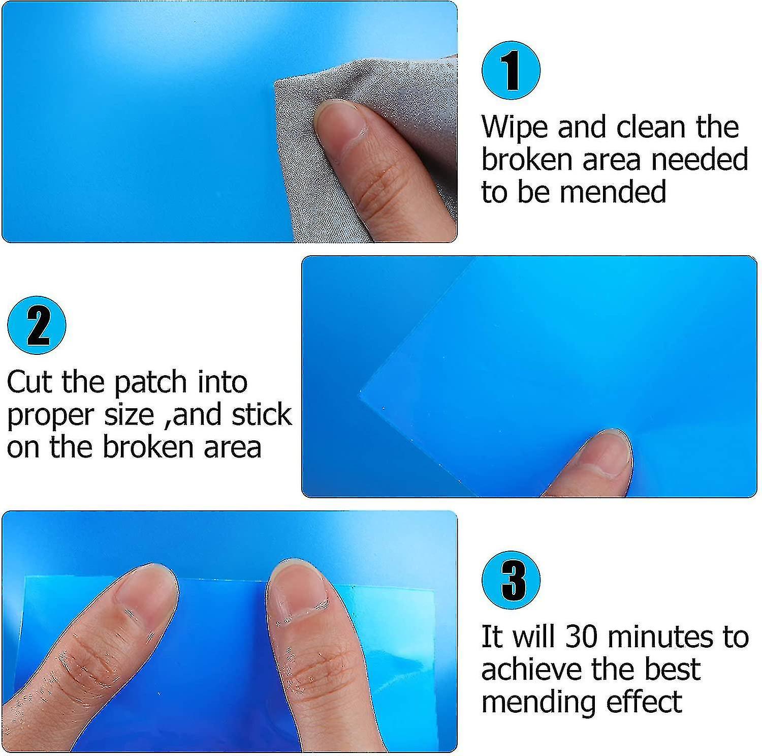 Pack Of 20 Self-adhesive Repair Patches For Swimming Pool, Pvc Pool ...