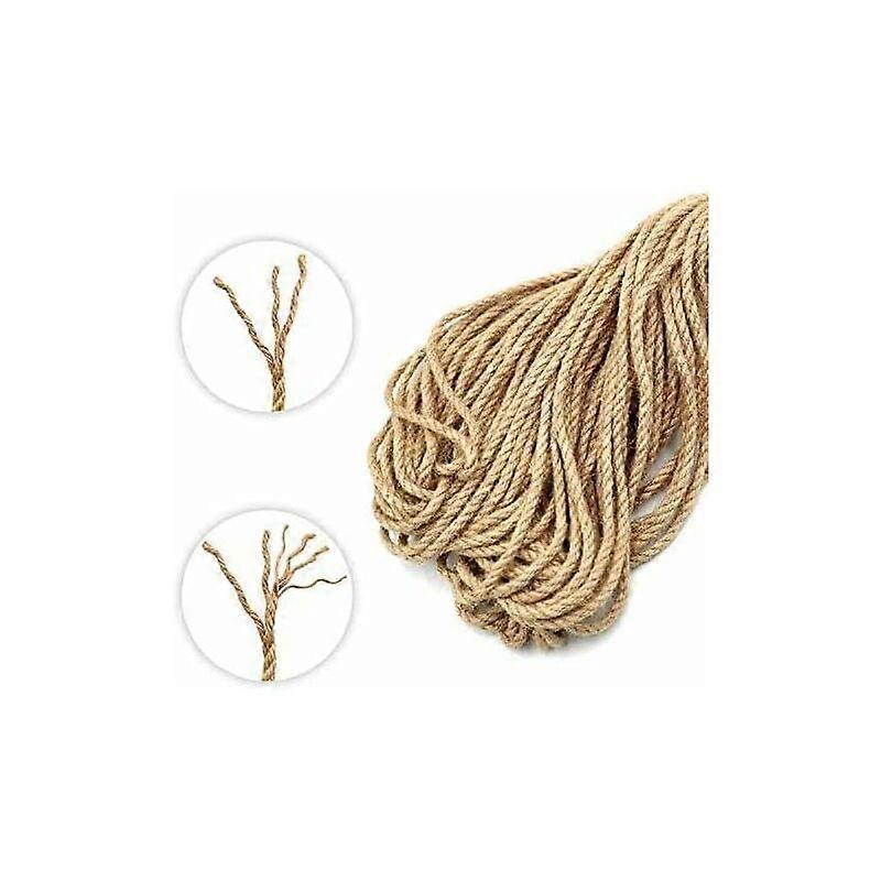 5MM Jute Rope Hemp Rope Strong Hemp Garden Rope, Twine Hemp Rope for ...