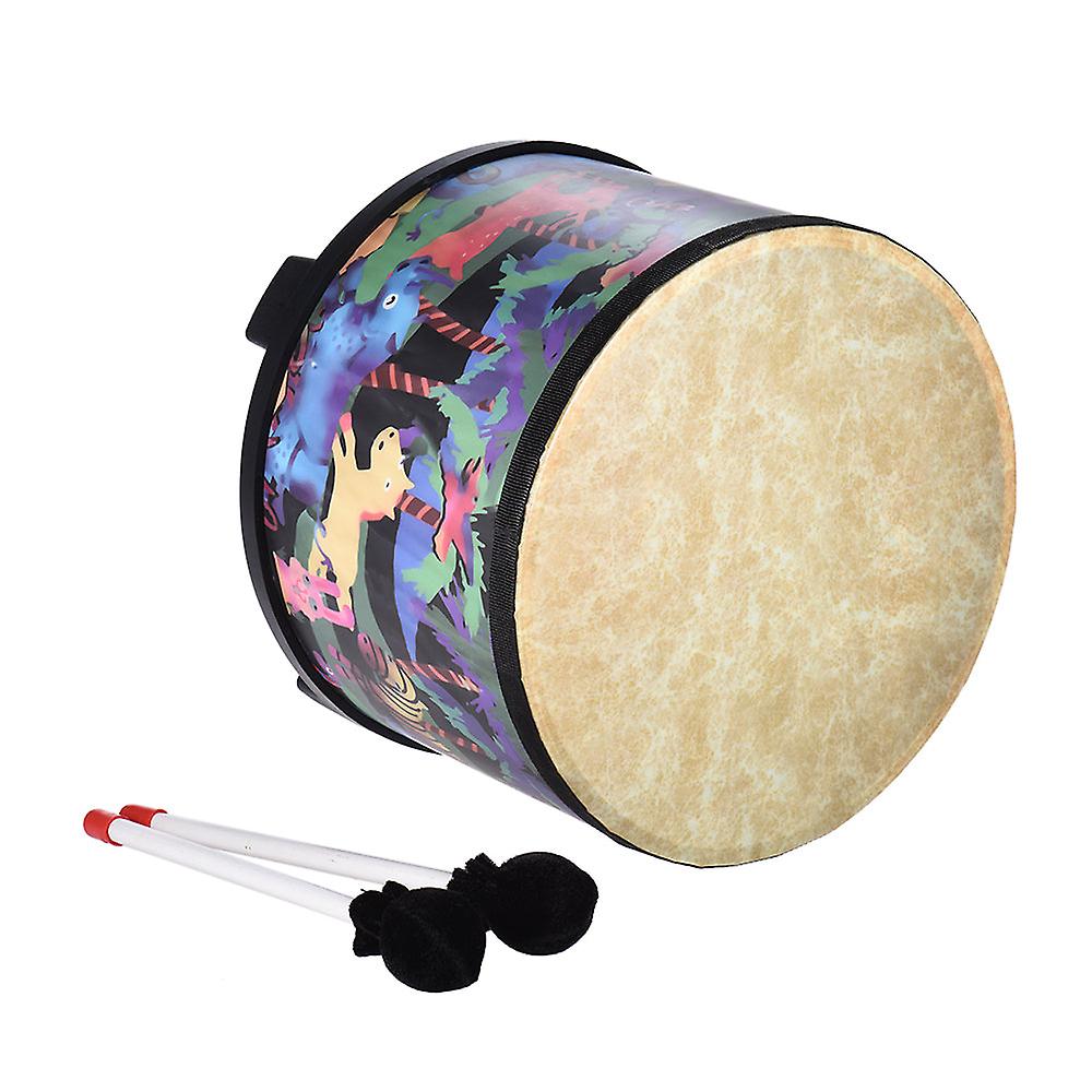 10 Inch wooden floor drum wood drum percussion musical instrument with ...