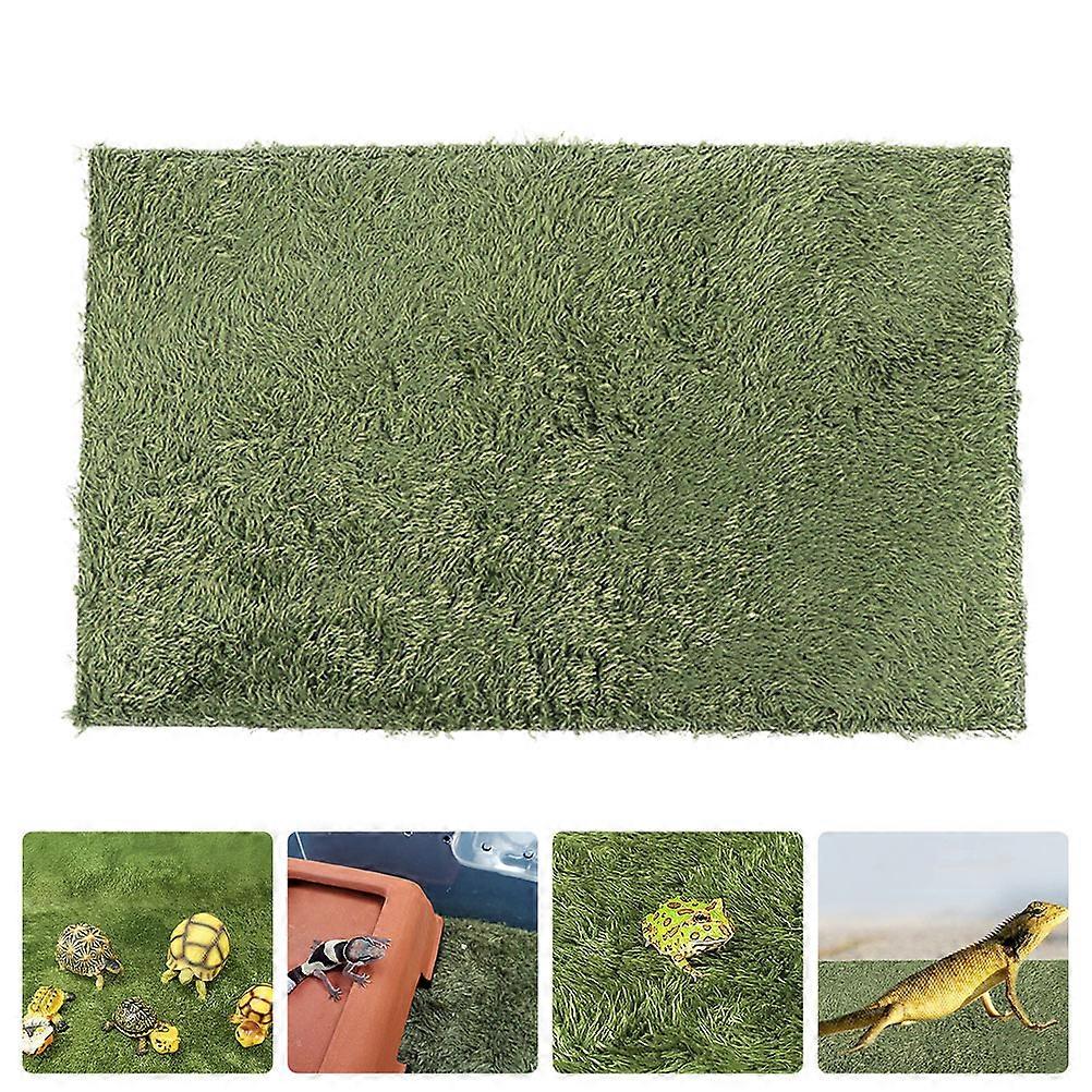 Reptile Moss Carpet Crawl Pets Fake Lawn Home Terrarium Cushion (Green ...