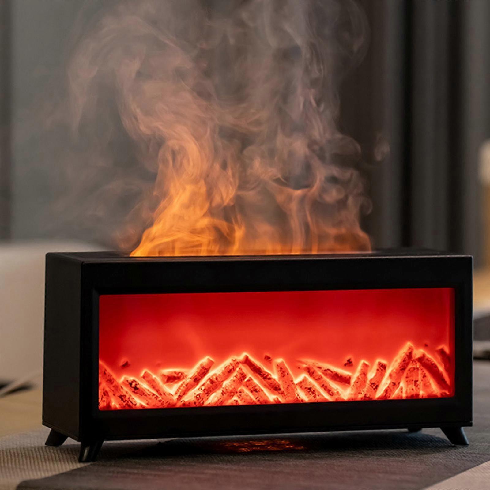 Flame Humidifier Fireplace Flame Diffuser for Desktop Office Decor Home ...