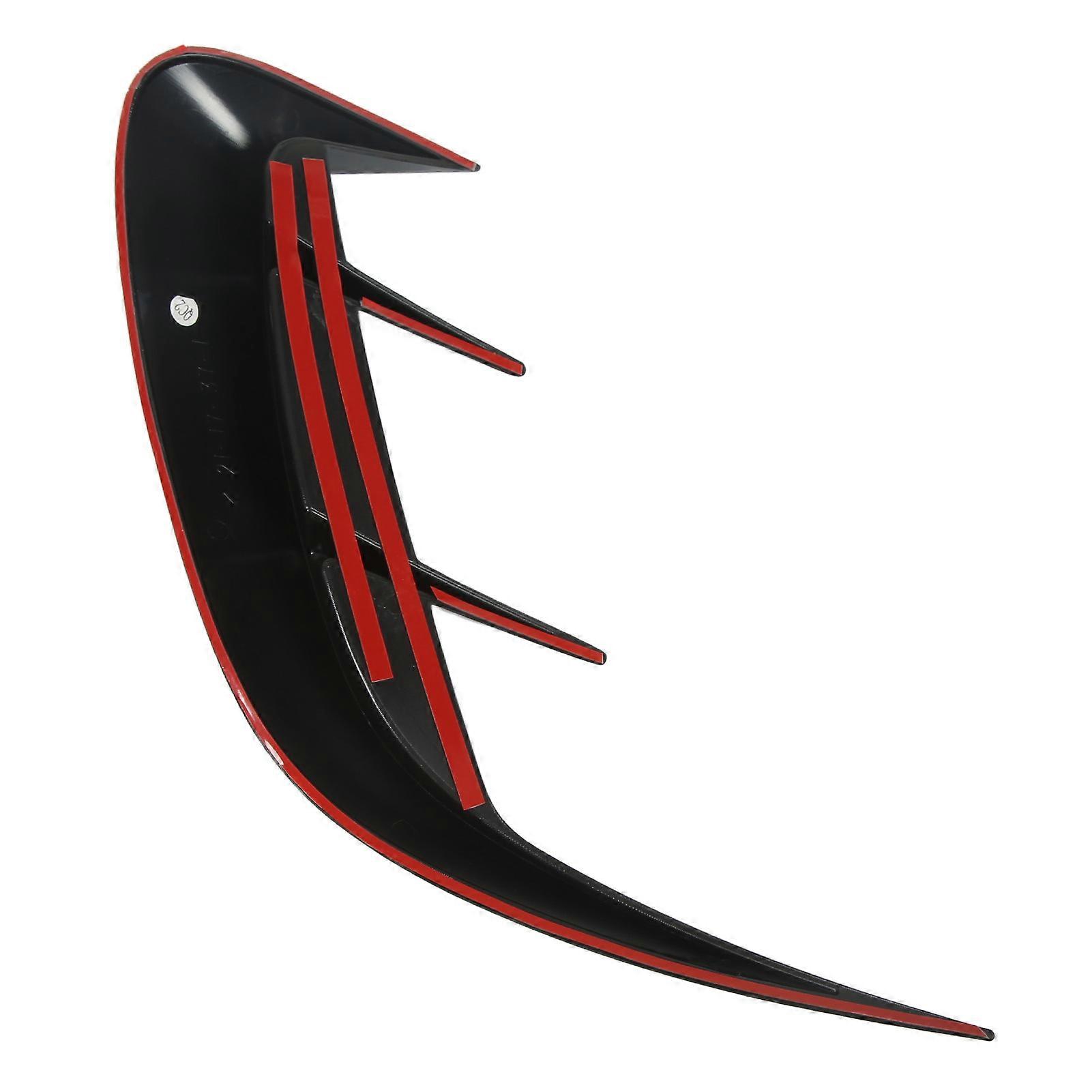 2PCS Rear Bumper Lip Spoiler Piano Black Smooth Surface Rust Proof ...