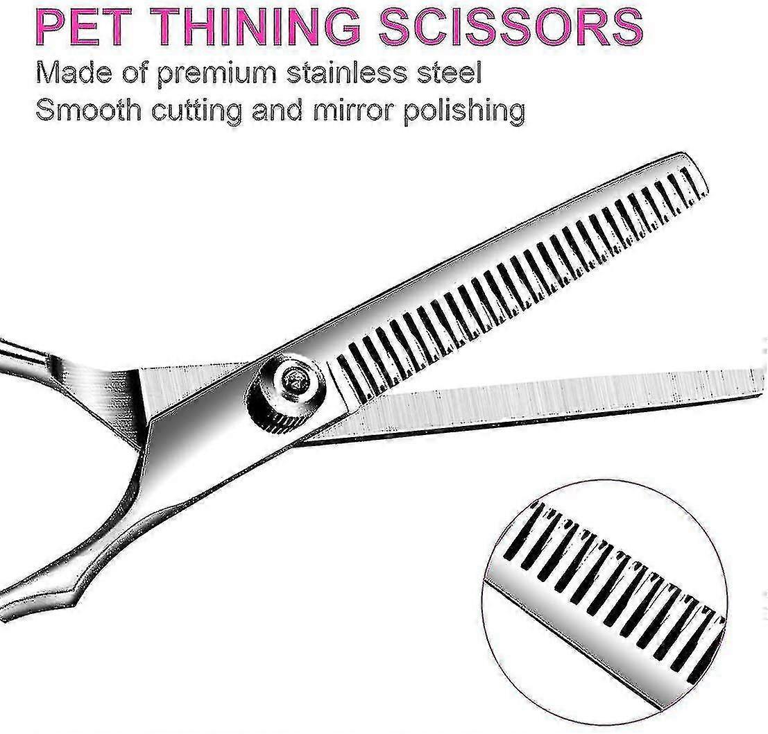 Dog Grooming Scissors Kit With Safety Round Tip, Stainless Steel ...
