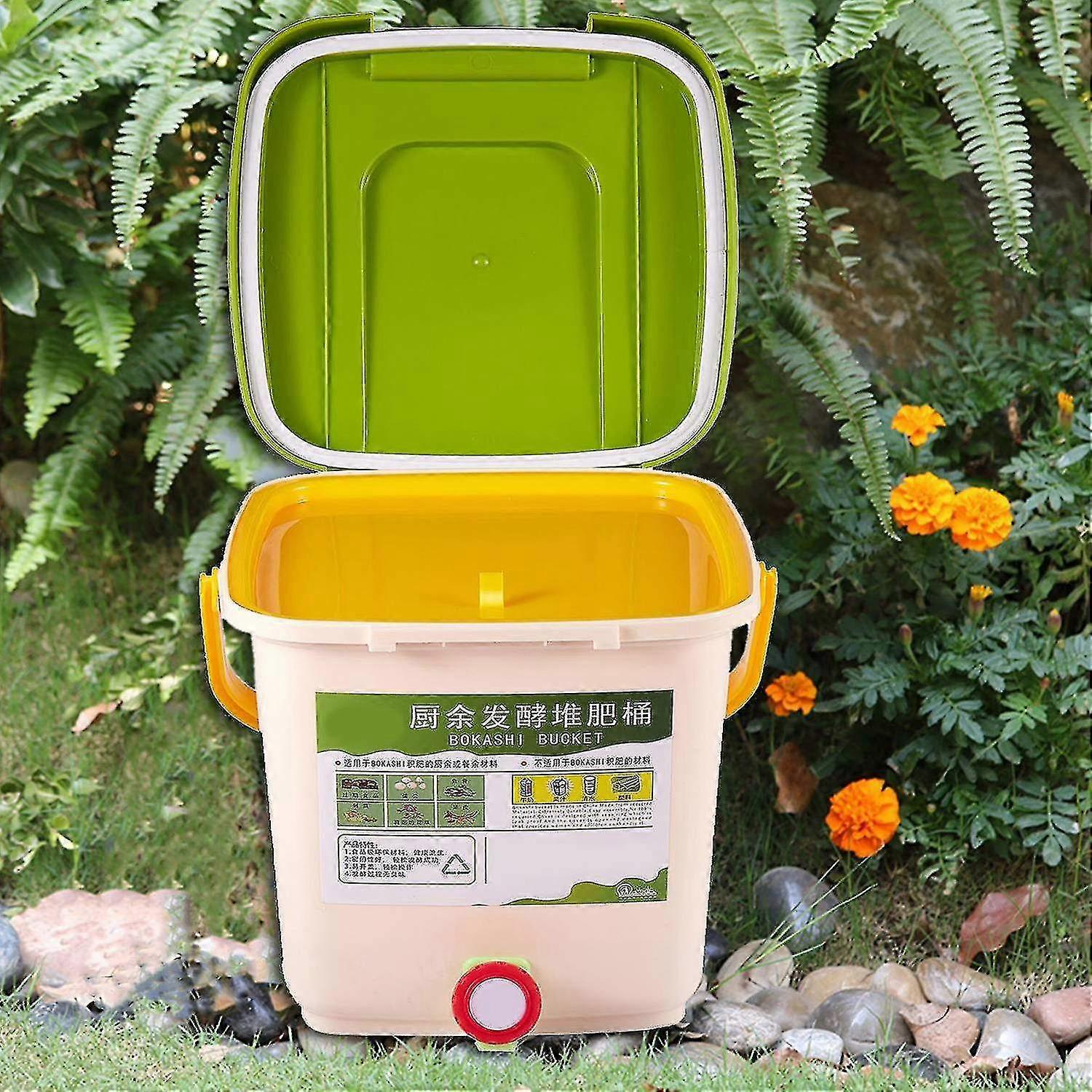 12l Compost Bin Recycle Composter Aerated Compost Bin Pp Organic ...