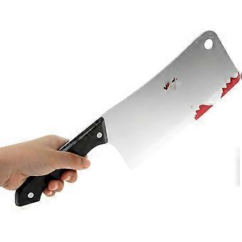 Bloody Cleaver, Knifes Realistic Kitchen Cleaver Prop for Prank Toys ...