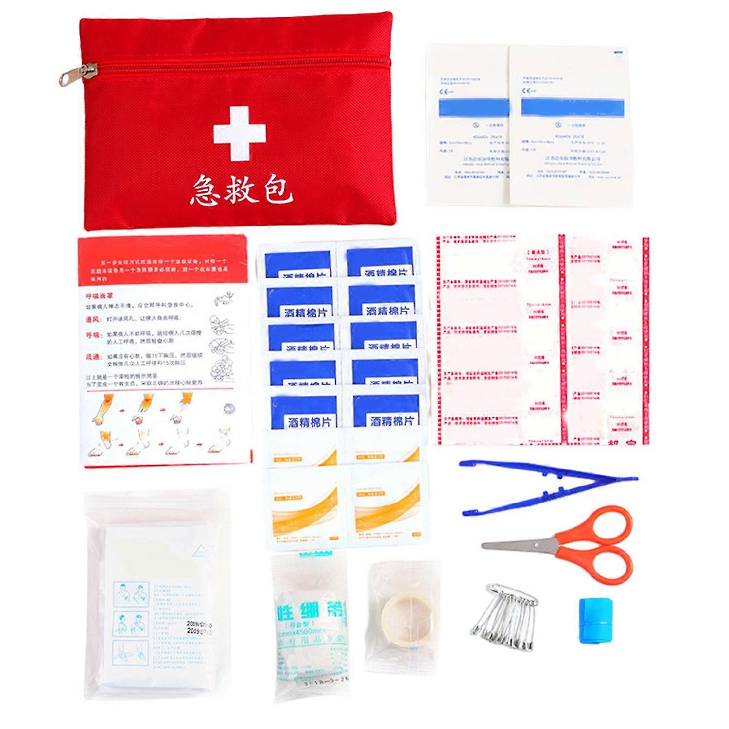 First Aid Kit Waterproof Lightweight Urgent Accident Portable Travel ...