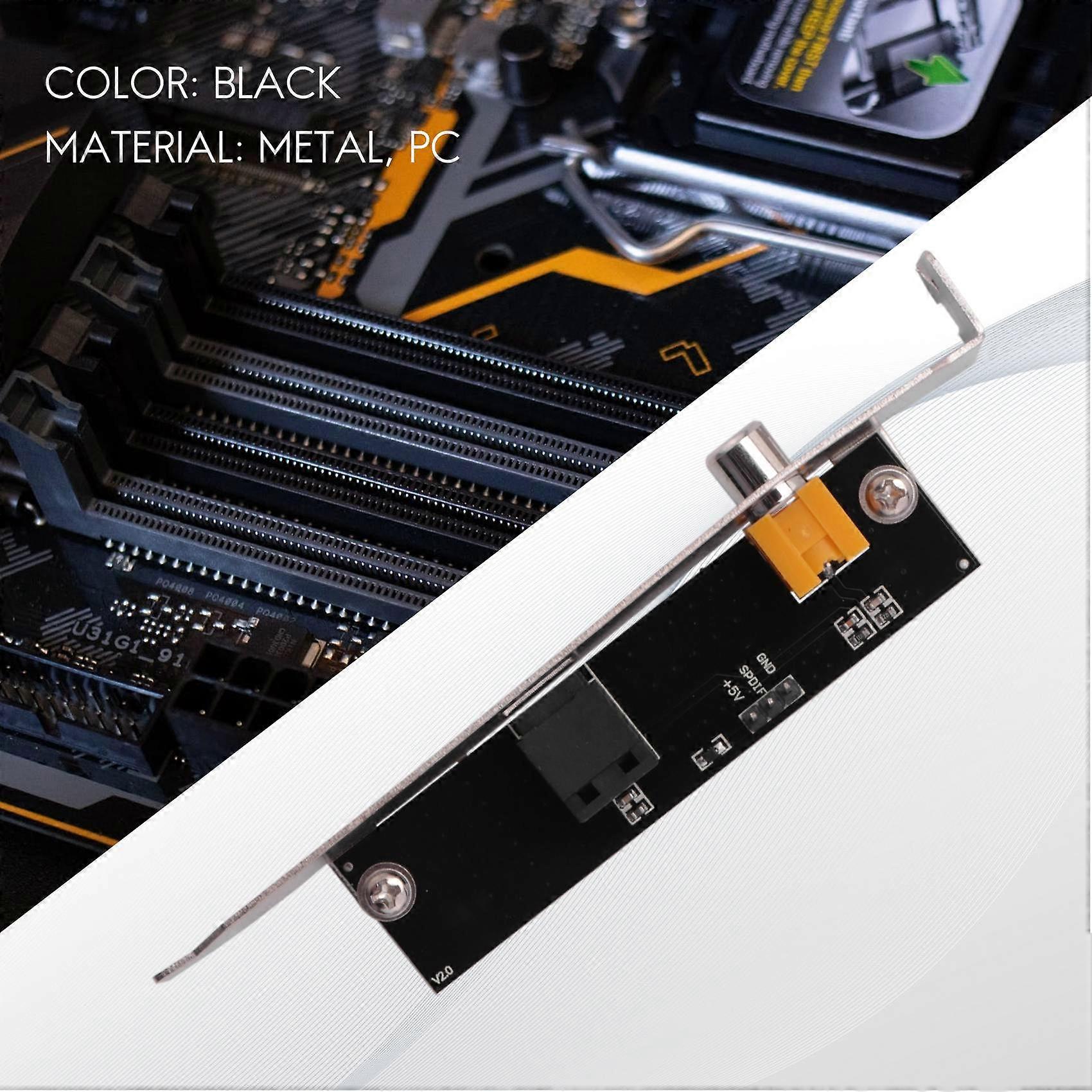 SPDIF Optical and Out Plate Cable Bracket Digital Audio Output for ...