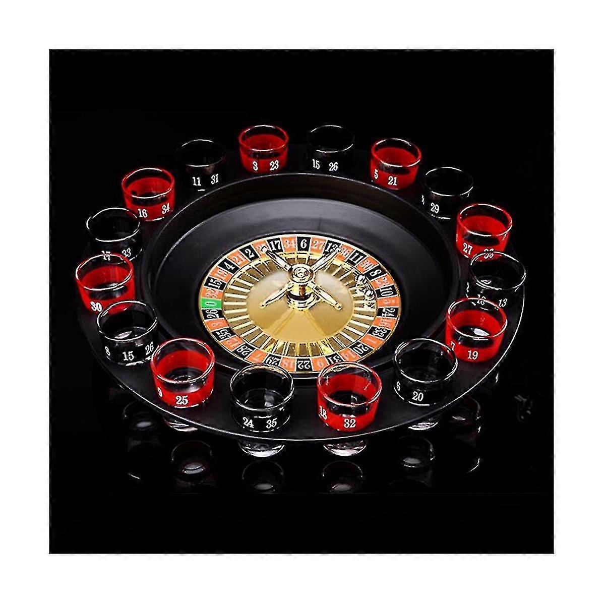 16-hole Russian Roulette Wheel Spinning Wine Glass Game Ktv Roulette ...