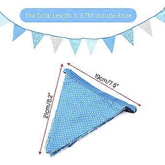 Extra Bunting 12 Feet Flag Banner Pennant Flag Garlands Fabric Triangle ...