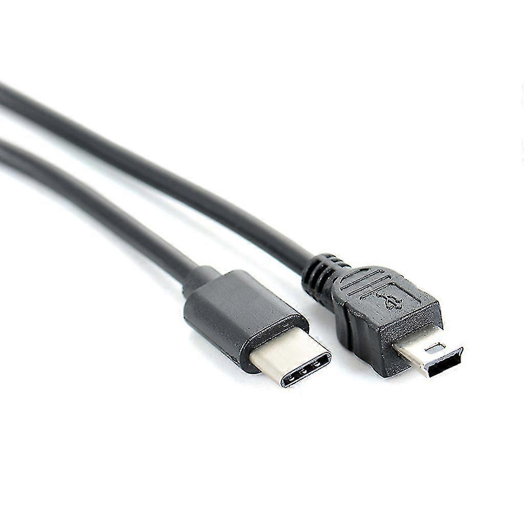 Black Conversion Cable Type C To Mini Usb Camera Otg Copy 1.81inch ...