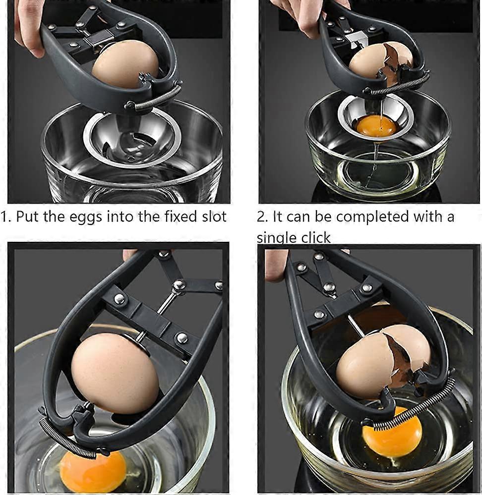 Stainless Steel Egg Opener Manual Egg Shell Topper with Egg Yolk ...