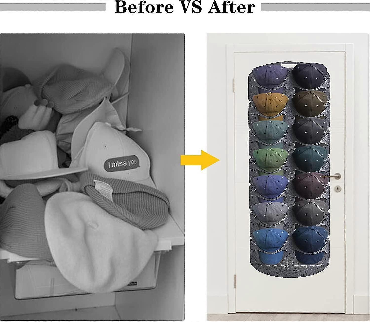 Hat Rack For Baseball Caps Hanging Hat Rack Over The Door Baseball Hat ...