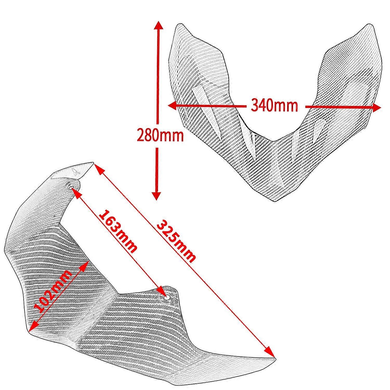 Motorcycle Front Headlight Fairing Beak Cowl Cover Extension ...