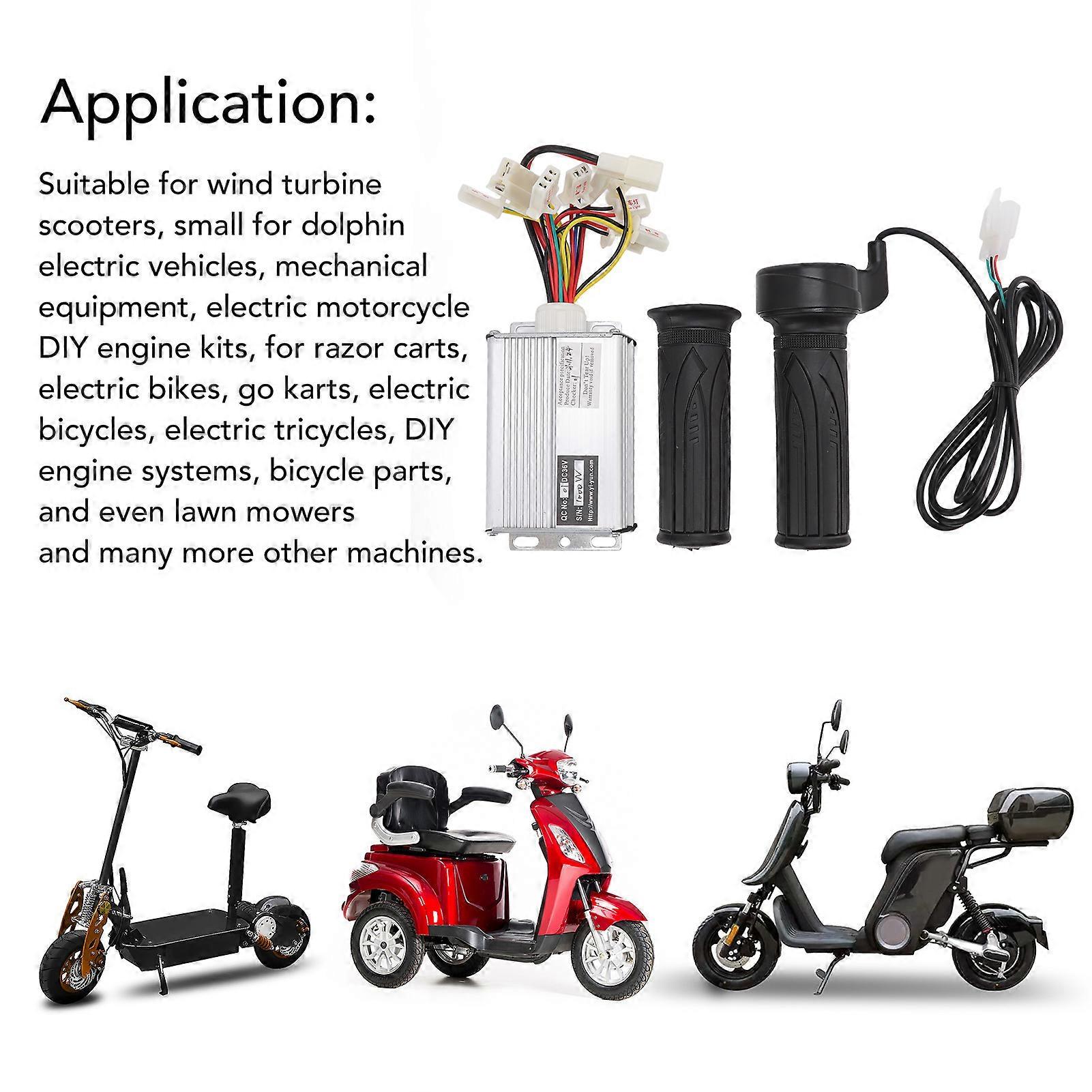 36V 1000W Brushed Motor Controller Throttle Grip Kit for Electric ...