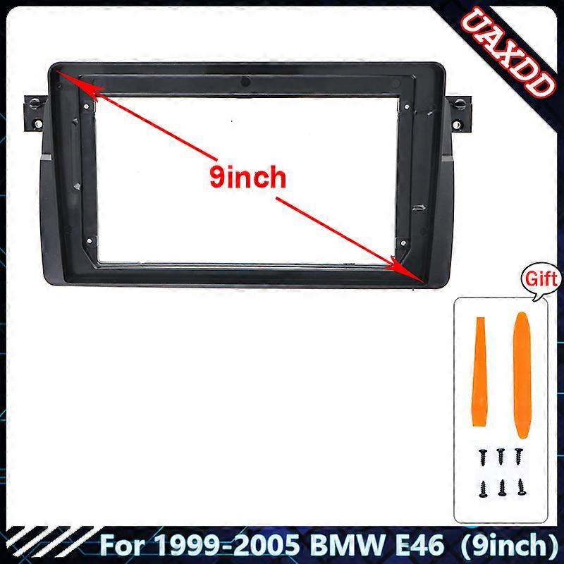 9 Inch Car Multimedia Radio Panel Frame For BMW E46 1999-2005 2din ...