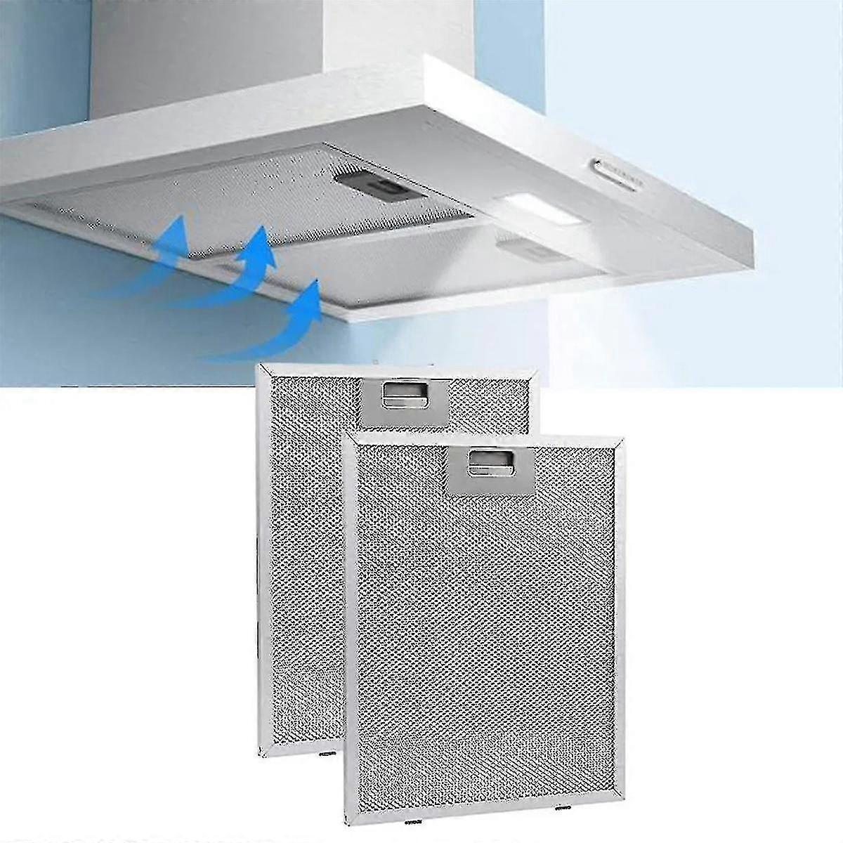 2pcs Range Hood Filter Cooker Hood Grease Filter Kitchen Extractor ...