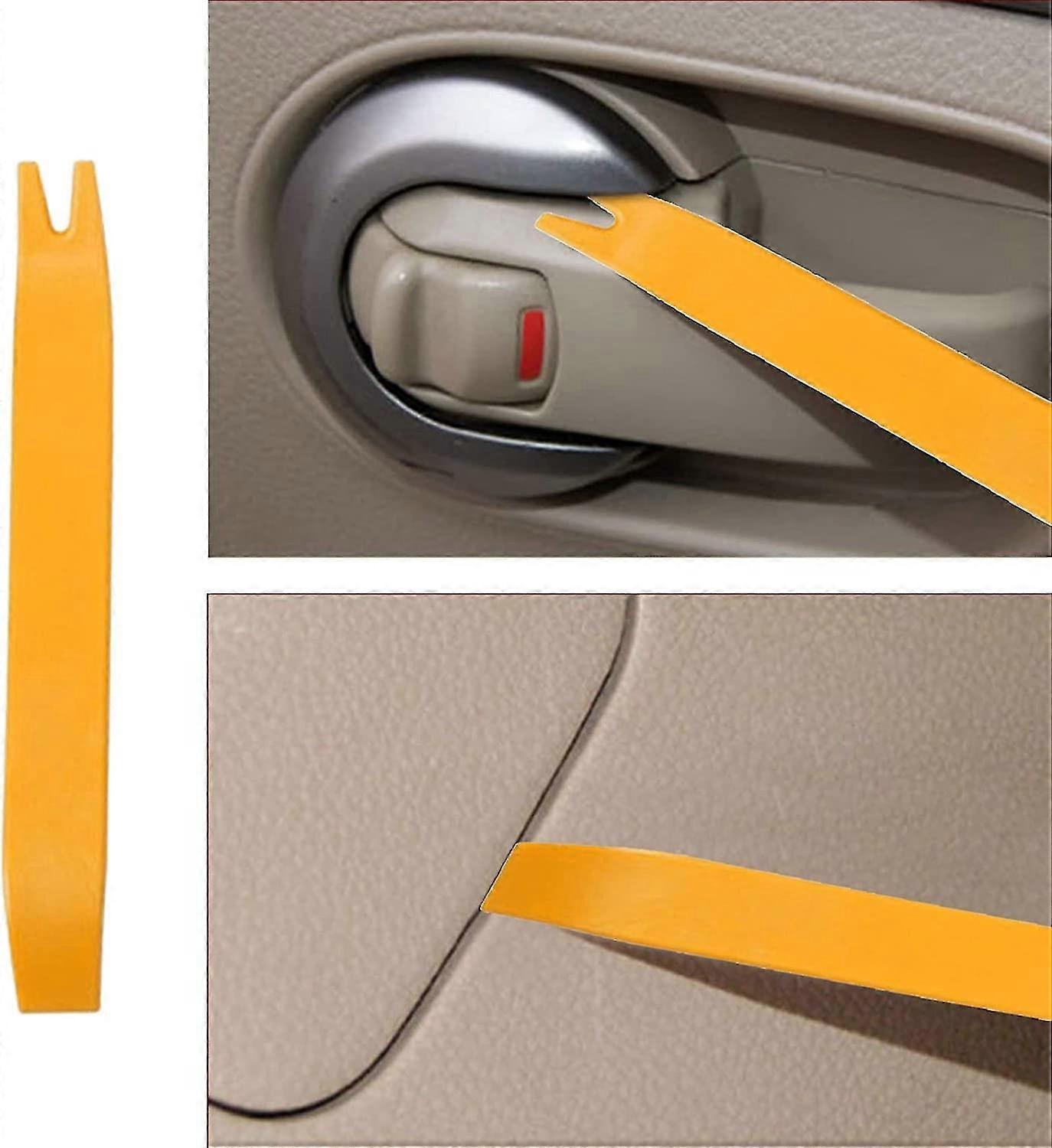 12 Pcs Car Trim Removal Plastic Pry Tools Kit, Car Radio Removal Tool ...