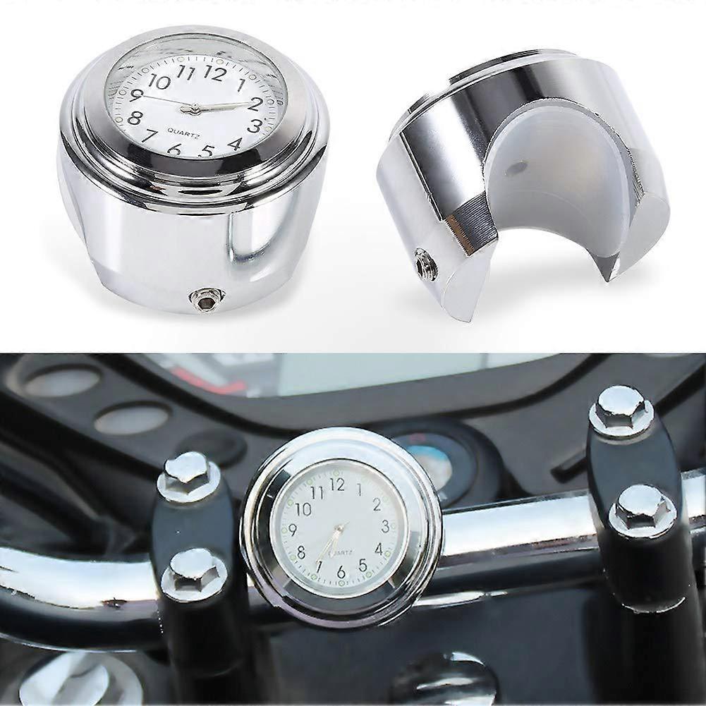 Motorcycle Clock 7/8Inch 1Inch Motorcycle Handlebar Mount Watch Precise ...