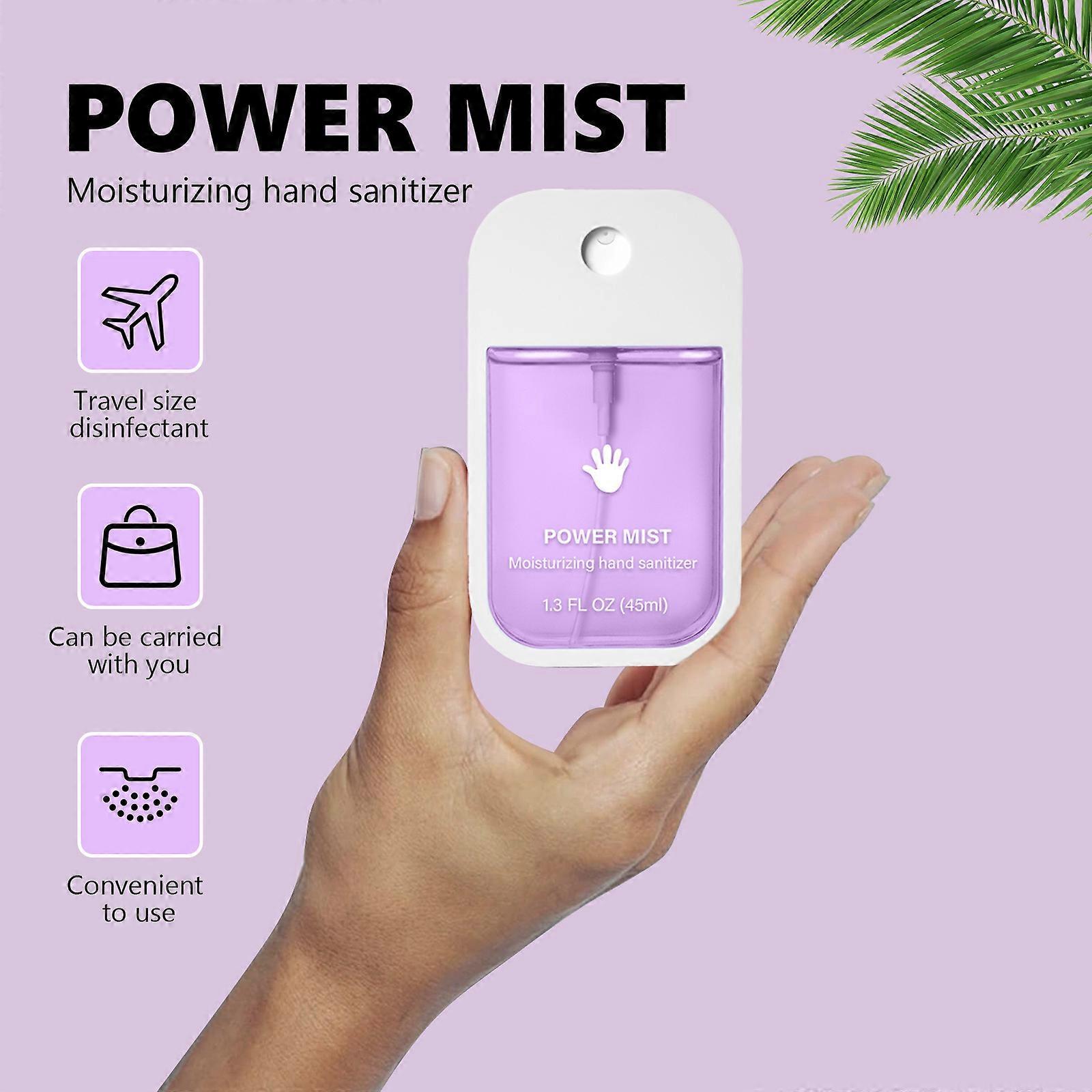 Power Mist Hand Sanitizer Spray, Portable Moisturizing Spray Hand ...