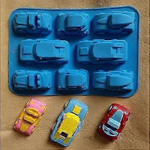 Shaped Molds Non-Stick Slicone Baking Mold - Cartoon Cars Shape for ...