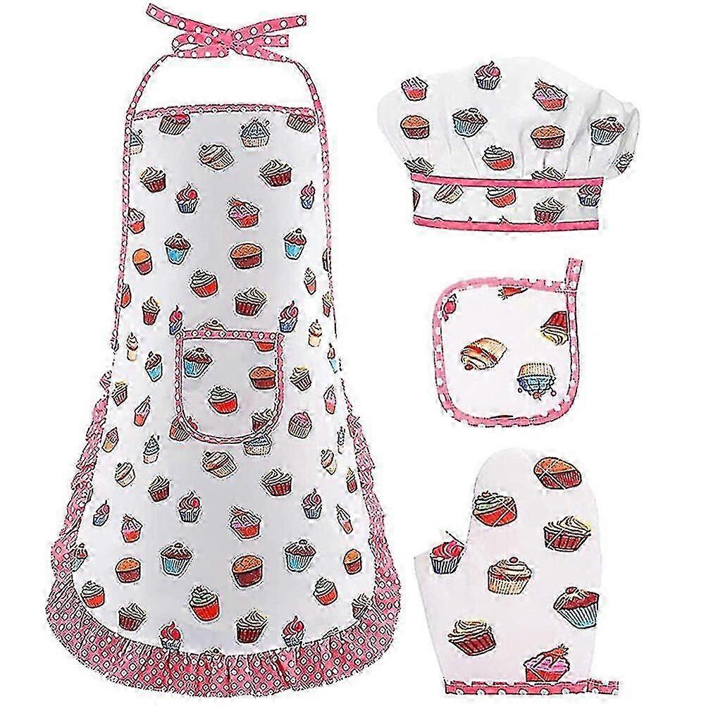 1 Set Kids Cooking Apron Child Chef Cosplay Apron Children Apron ...