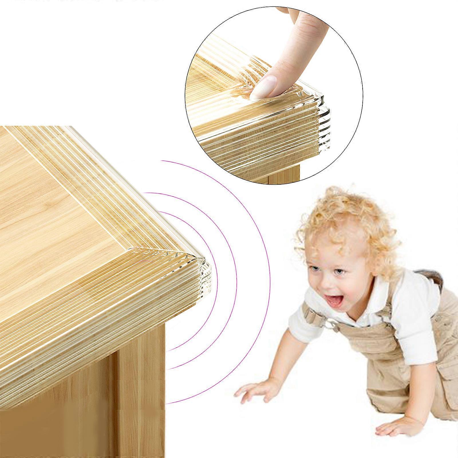Childproof Table Edges Cover Flexible Easy Install Corner Cushion Baby ...