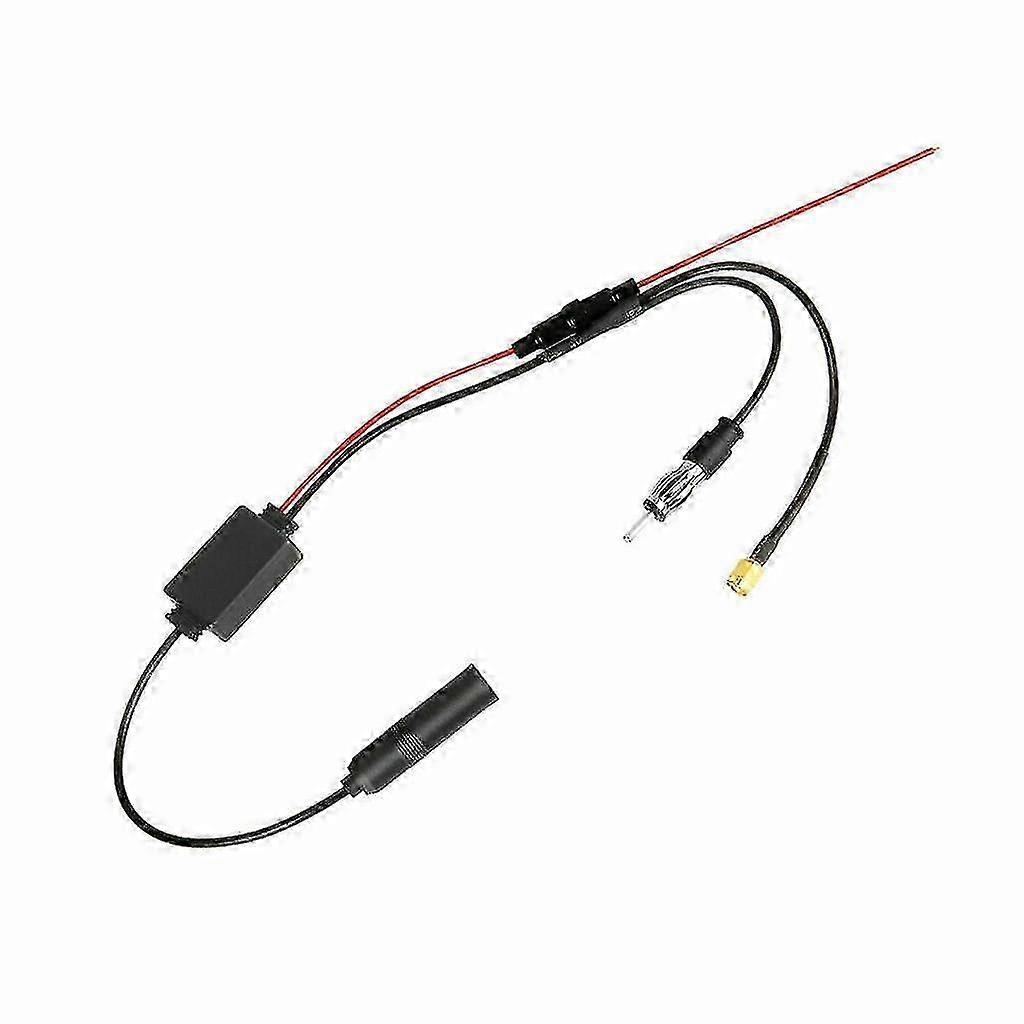 universal dab fm am car antenna splitter adapter cable digital radio ...