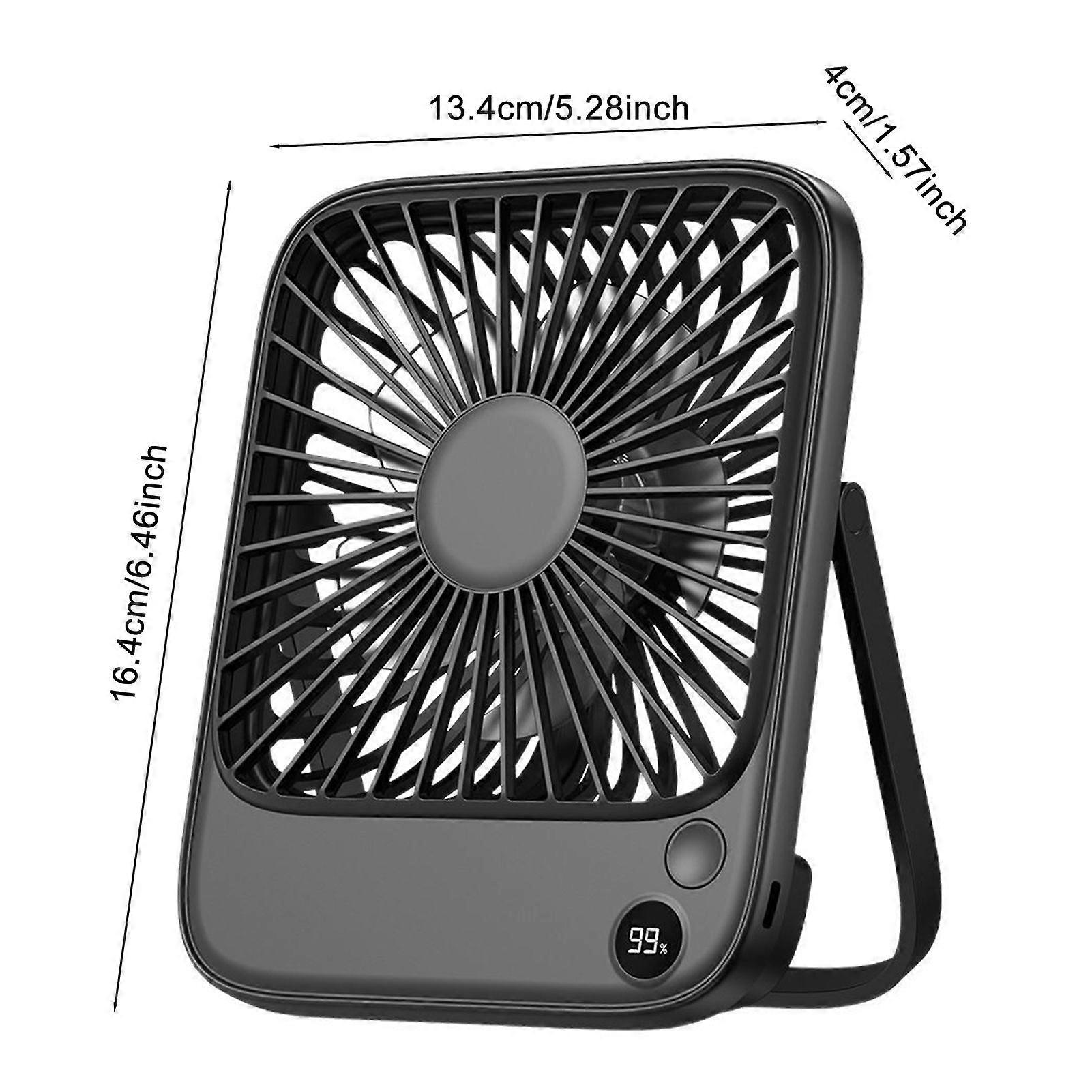 Jikaix Rechargeable Portable Fan Electric Mini Fan with Brushless Motor ...
