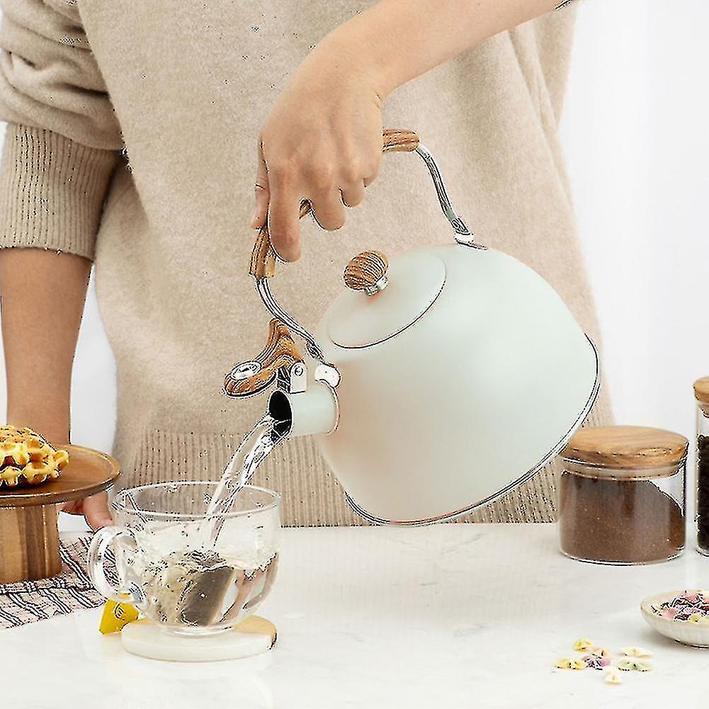 2.5l Stainless Steel Whistling Tea Kettle Food Grade Teapot For Make ...