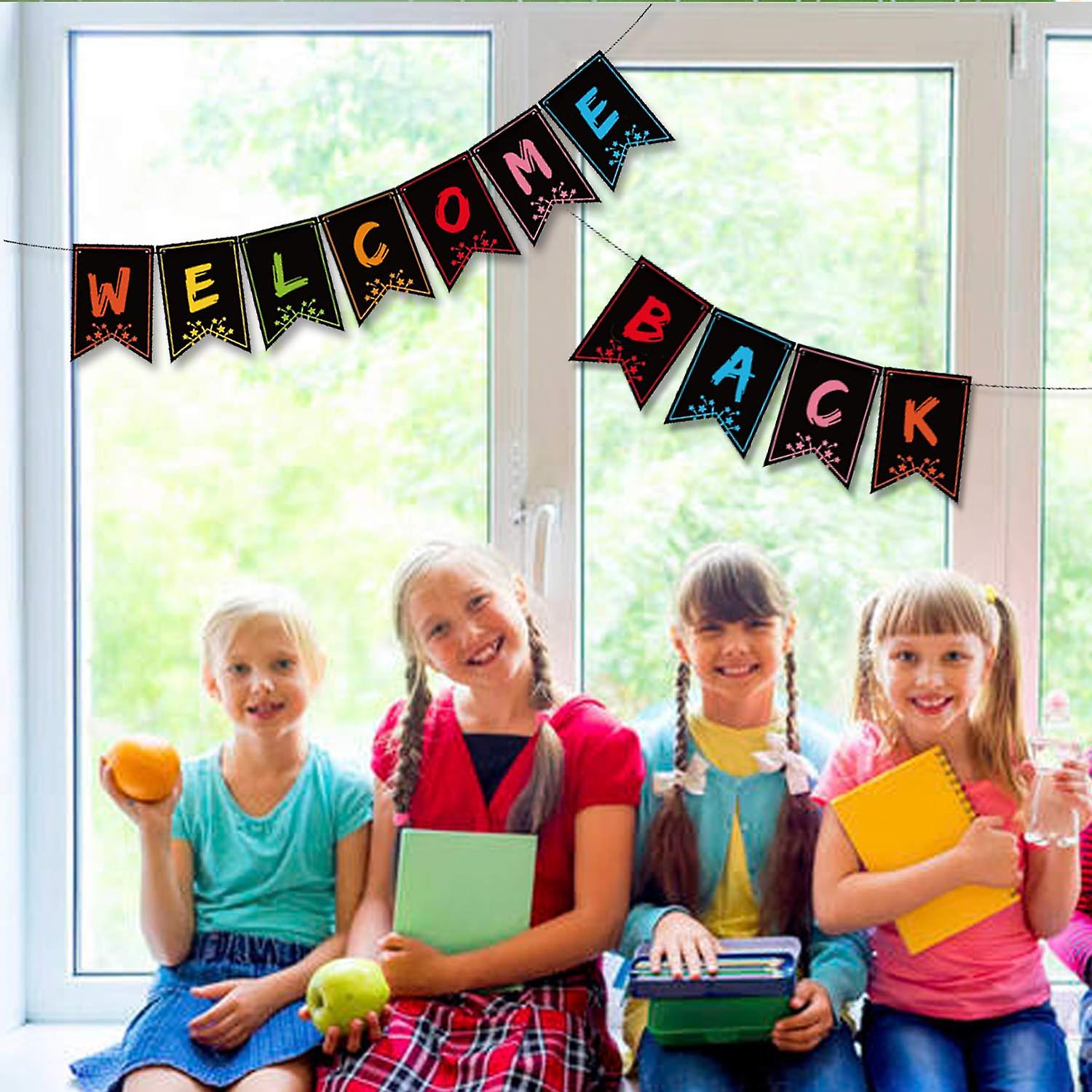 Welcome Back Banner for Classroom Decorations, Welcome Bulletin Board ...
